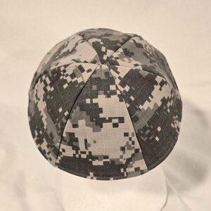 Military Camouflage Kippah: 6-panel Uniform Fabric Yarmulke - Etsy