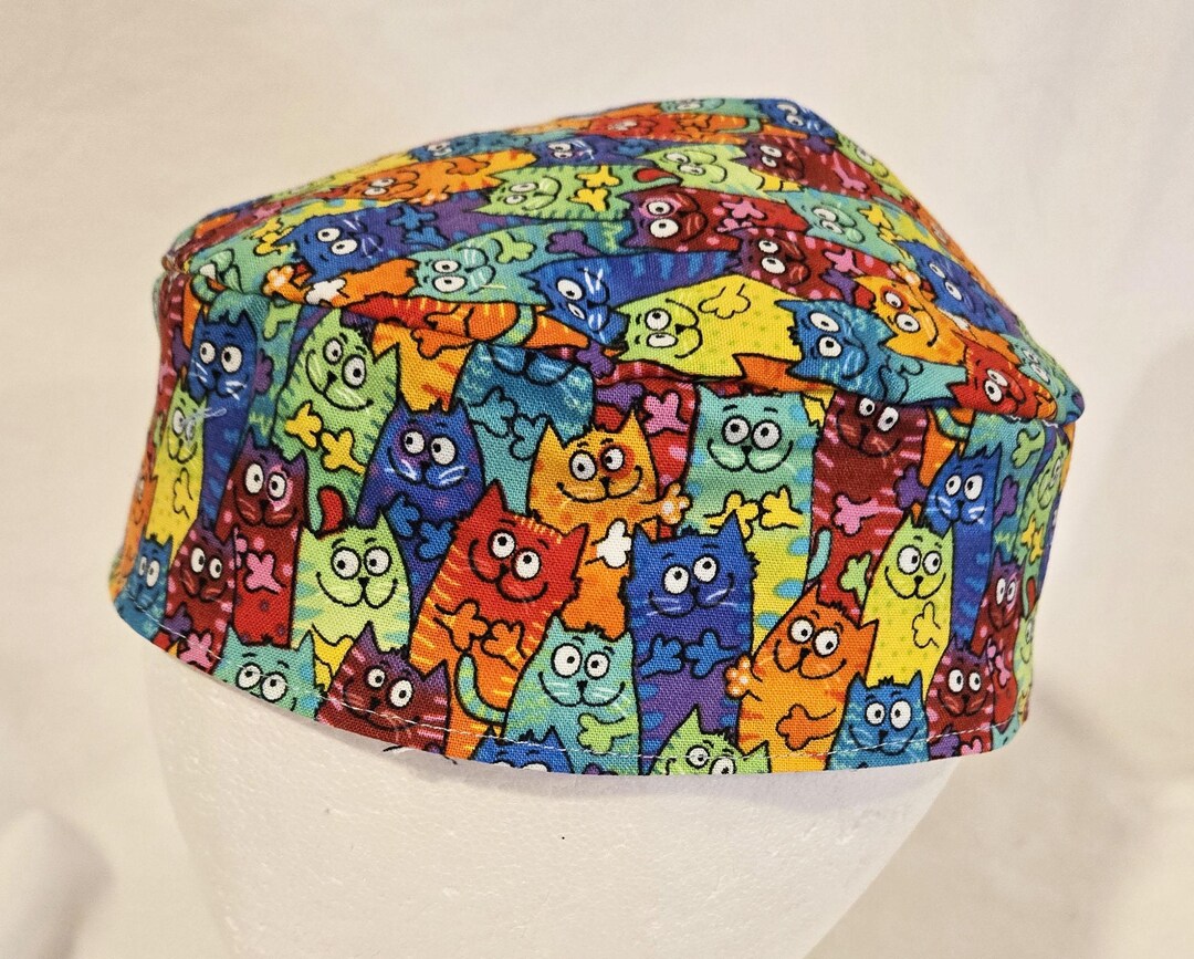 Rainbow Cats Original Style Kippah Yarmulke Reversible Washable - Etsy