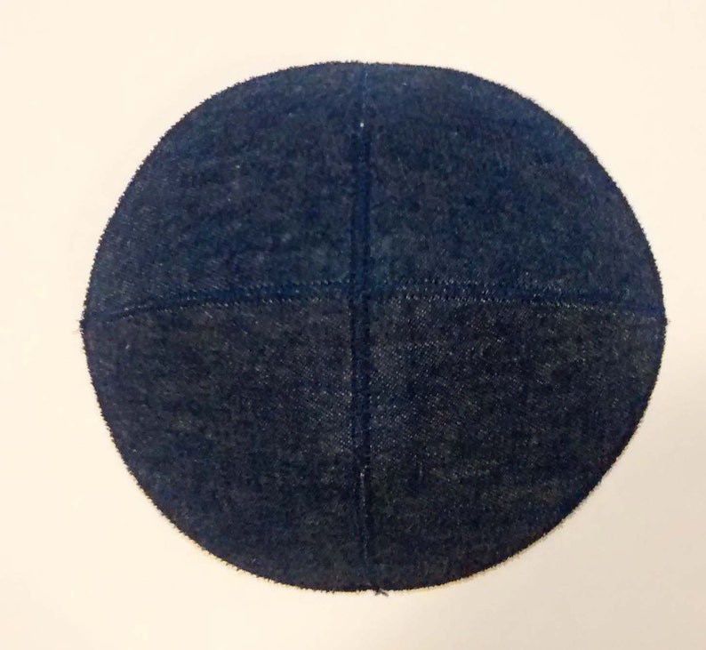 Denim Saucer Kippah Yarmulke - Etsy