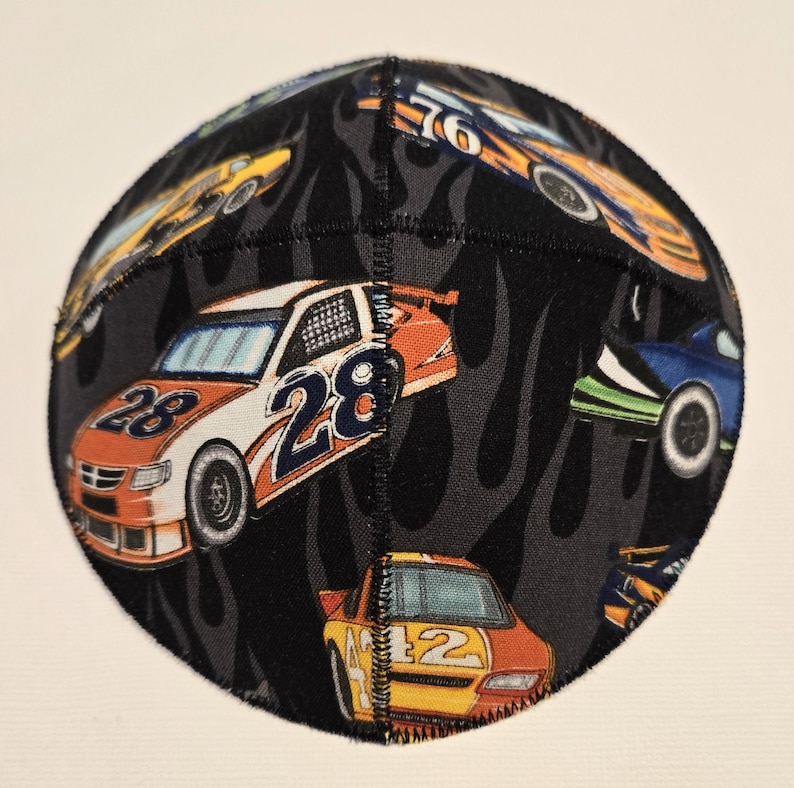 Race Car Saucer Kippah Yarmulke With Flames Flames - Etsy