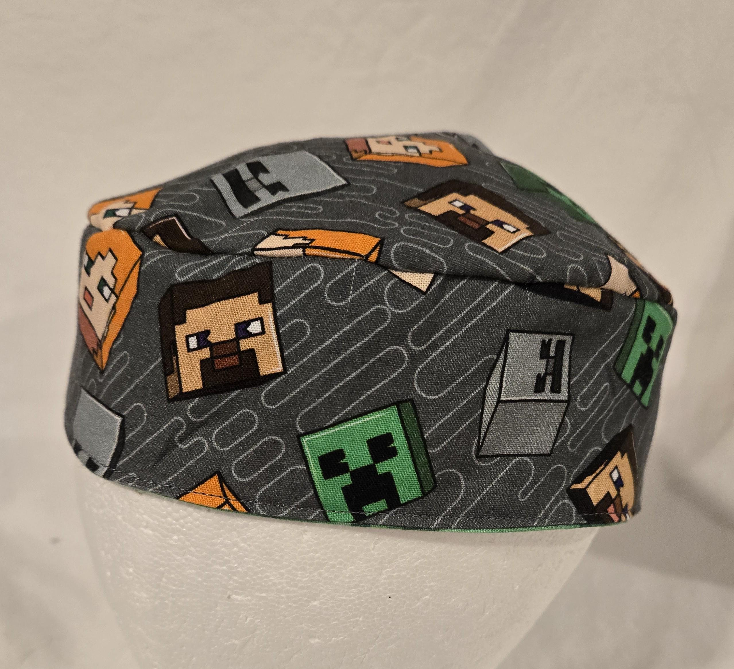 Pixelated Green 8-bit Original Kippah Yarmulke Reversible, Washable ...