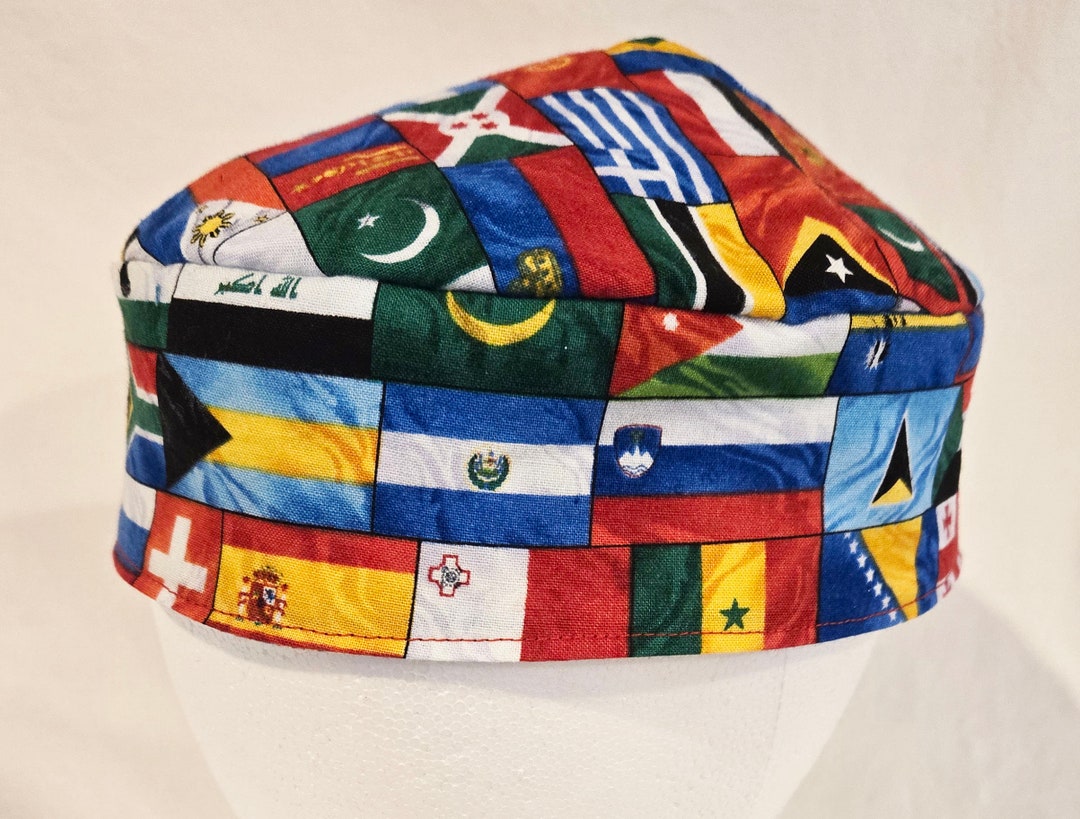 World Flags Original Style Kippah Yarmulke Washable Reversible - Etsy