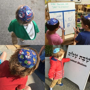 Building Blocks Saucer Kippah Yarmulke Kids Kippot - Etsy