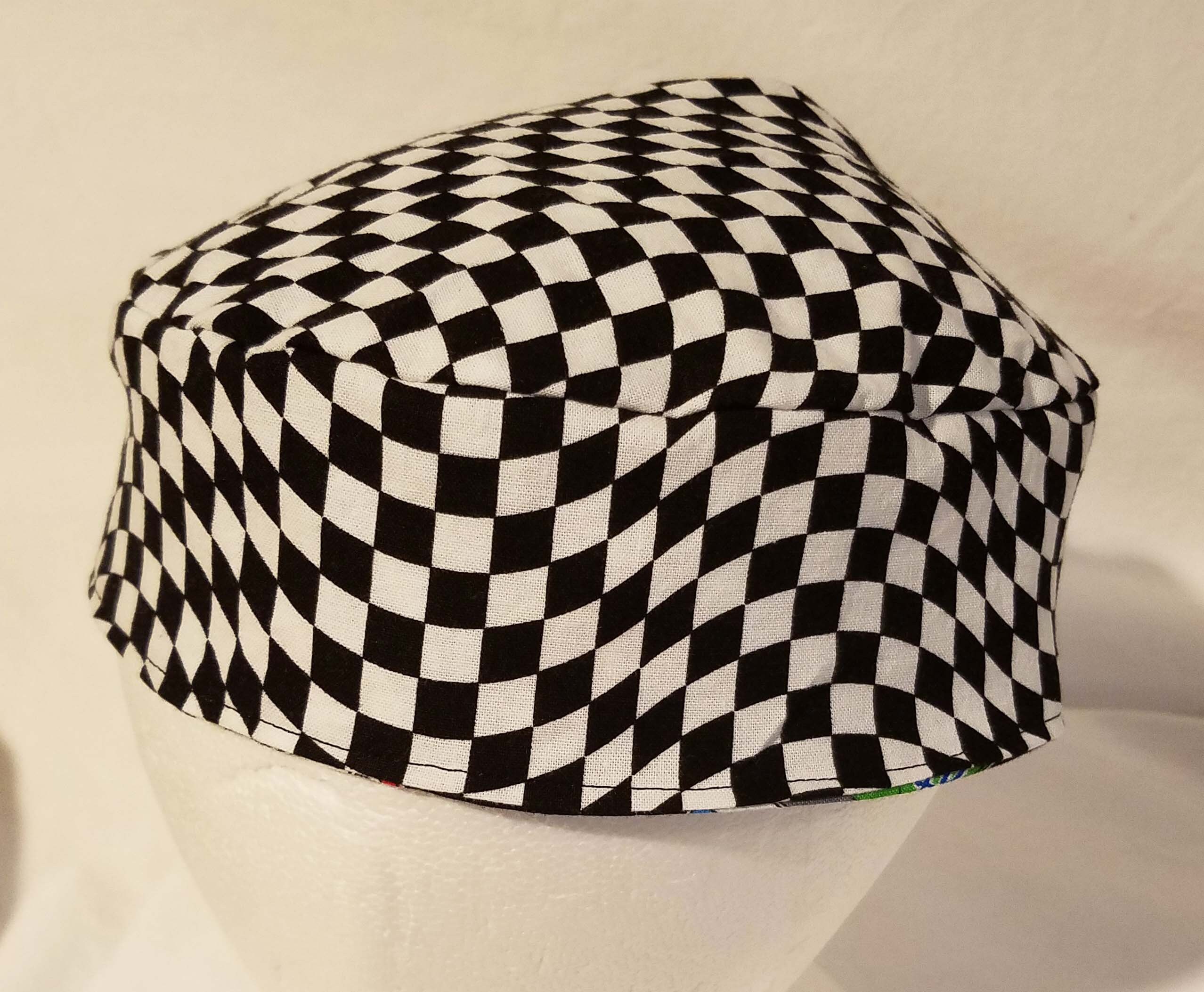 Race Cars and Checkered Flag Original Style Kippah Yarmulke Reversible ...