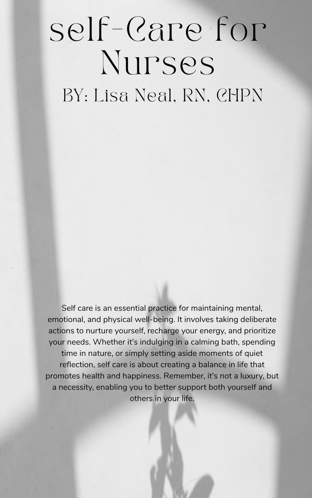 Self-care Guide for Nurses - Etsy