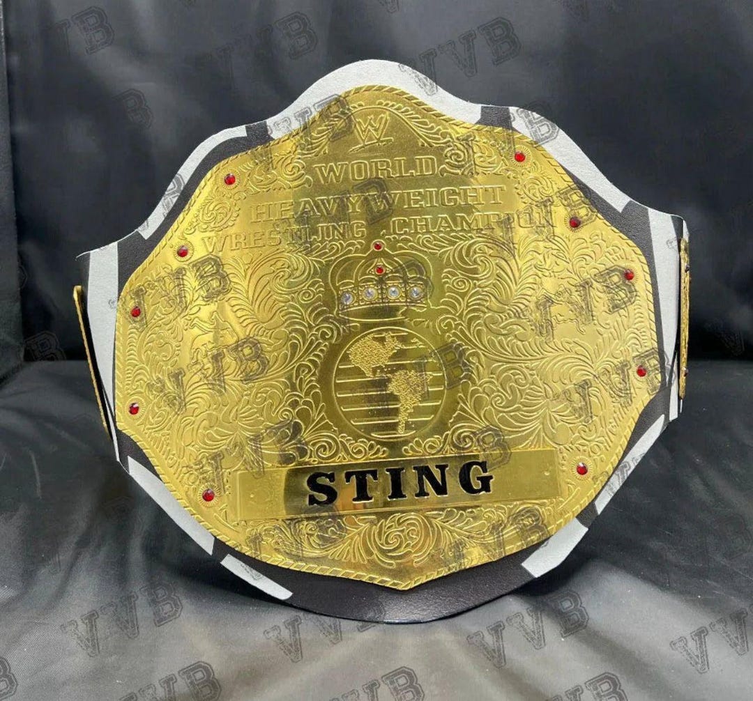 Custom Tribute to Sting Big Gold World Heavyweight Wrestling ...