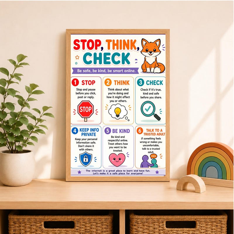 Internet Safety Poster - Etsy UK