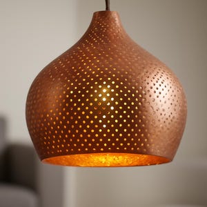 Handmade Copper Onion Dome Pendant Light: Rustic Farmhouse Lighting - Etsy