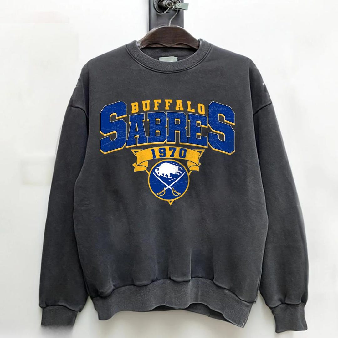 Retro Buffalo Sabres Ice Hockey Team Comfort Colors Crewneck, Sabres ...