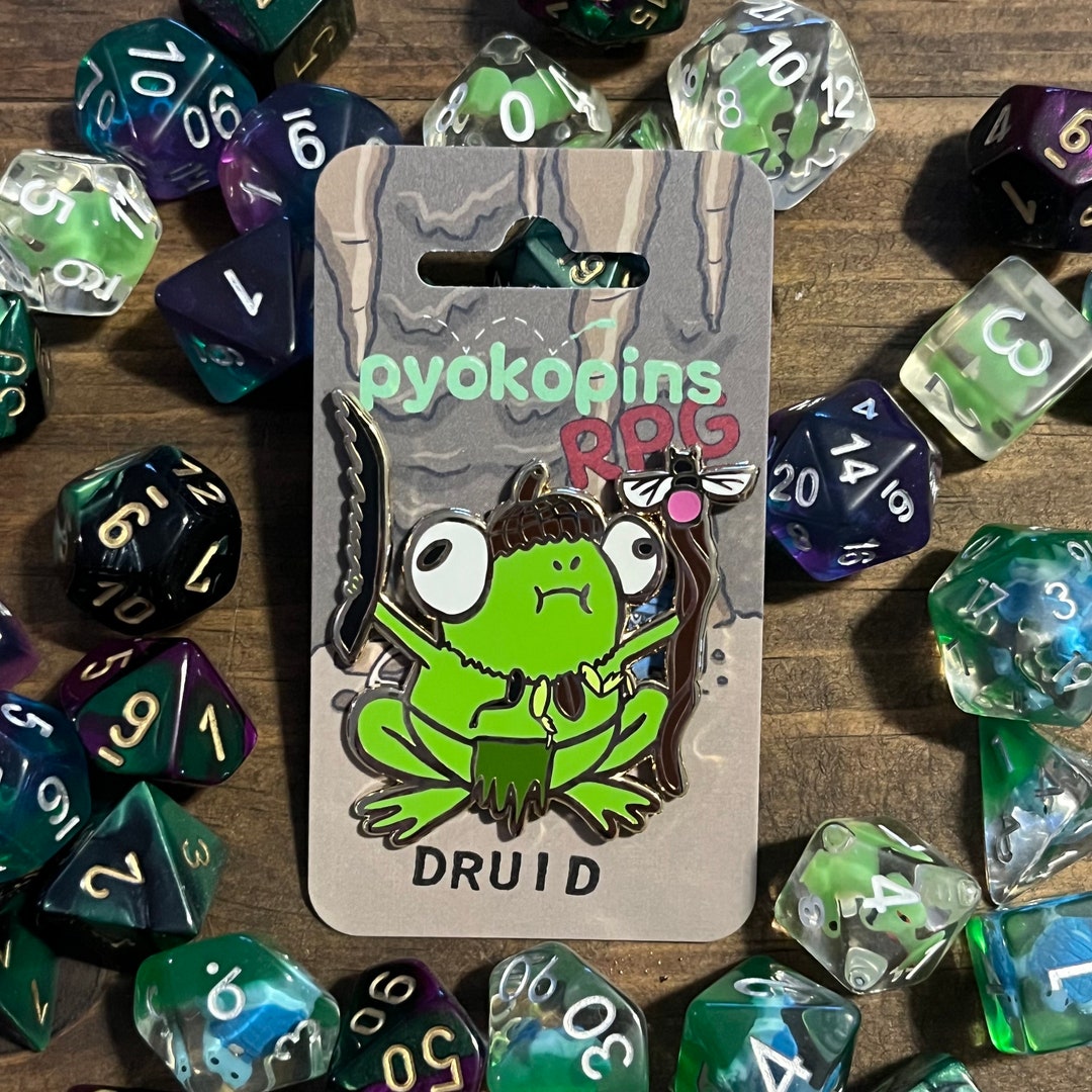 Druid RPG Frog Enamel Pin Glow in the Dark - Etsy