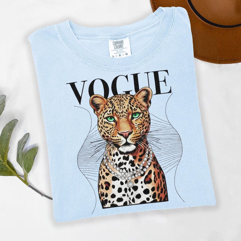 Vogue Leopard Png - Etsy