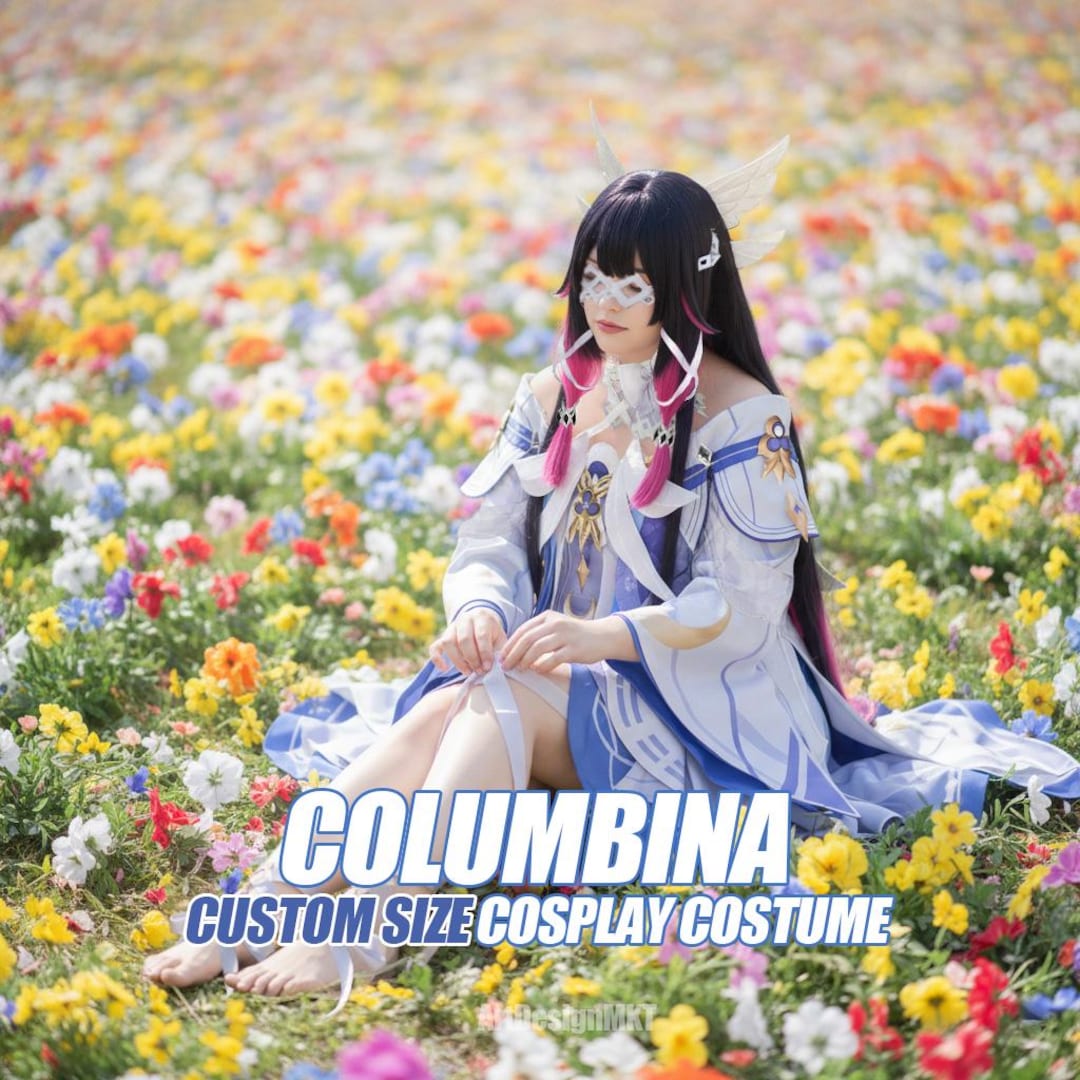 Custom Size Columbina Cosplay Costume - Genshin Impact Damselette Full ...