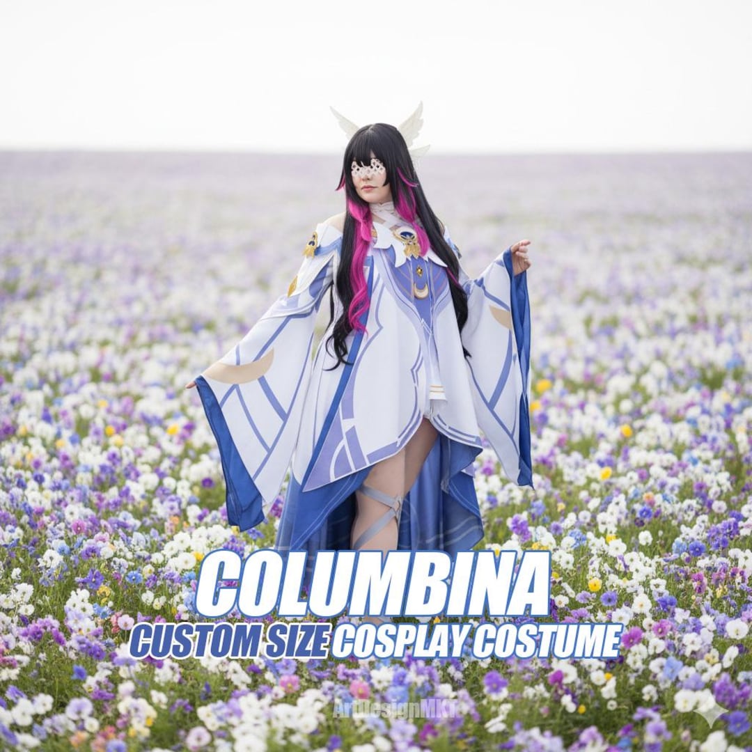 Custom Size Columbina Cosplay Costume - Damselette Full Set ...