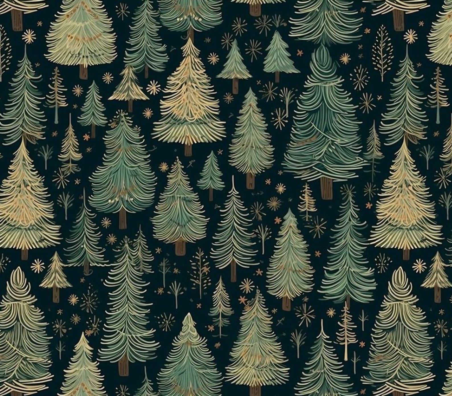 Christmas Tree Pure Cotton Fabric|by Half-yard (145cm Wide) | Handmade ...
