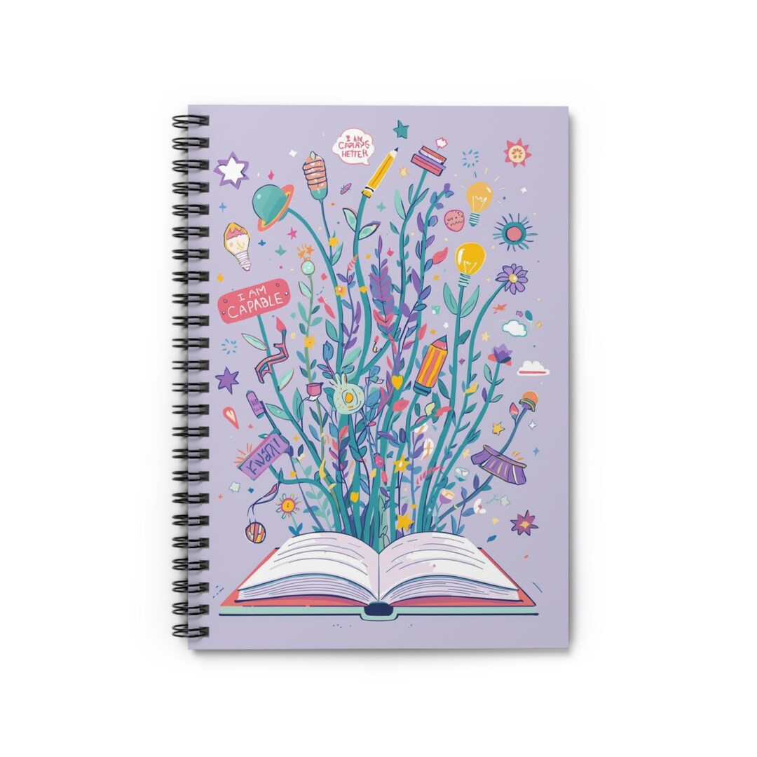 Whimsical Floral Spiral Notebook: 90gsm Journal, Artist's Sketchbook - Etsy