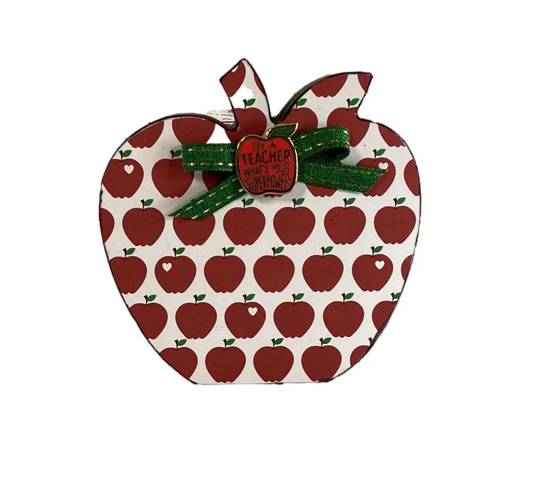 AGD Teacher Gift Decor Apple Alphabet Super Power Chunky Wood Apple ...