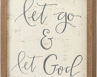 Let Go Let God Sign | Etsy