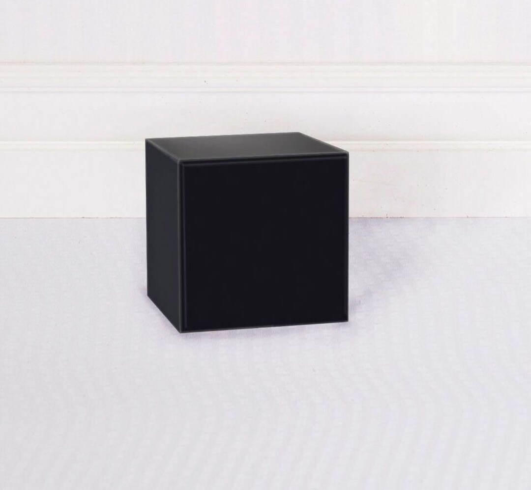 Adams Craft Decor DIY Blank Wood Cube 4inch Cube Black - Etsy