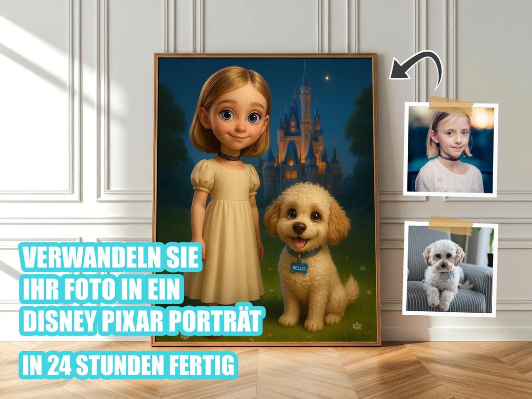 Disney Pixar Portrait From Photo – Digital Artwork in 24h – Individual ...