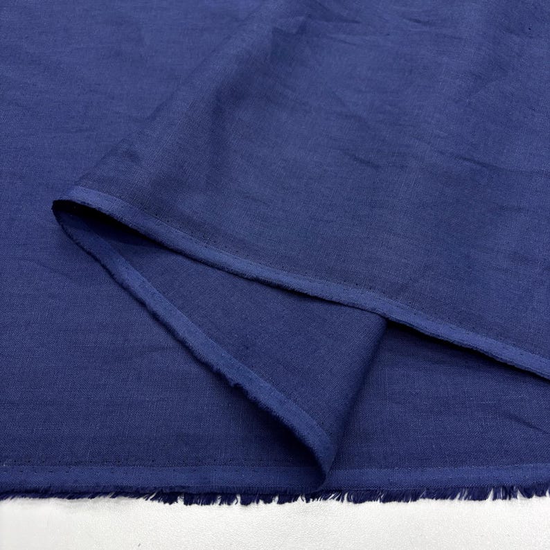 Indigo Blue 100% Linen Fabric for Dresses-shirts-pants-home Textile(150 ...