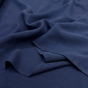 Navy Blue Cotton Cupro Fabric:apparel-dressmaking(wide 150 Cm/59 In) - Etsy