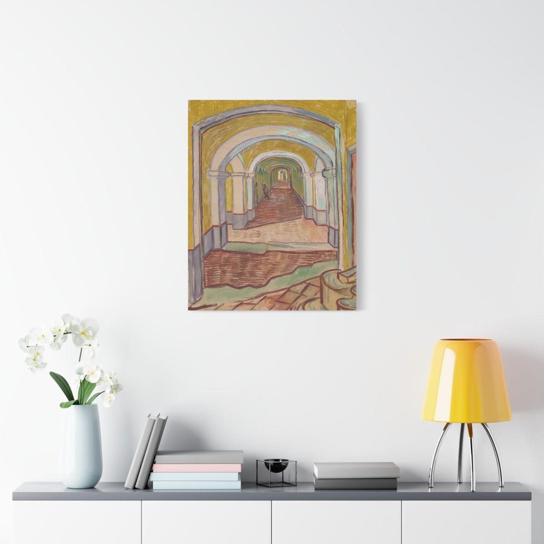 Van Gogh Corridor in the Asylum Canvas Print, Vincent Van Gogh Art ...