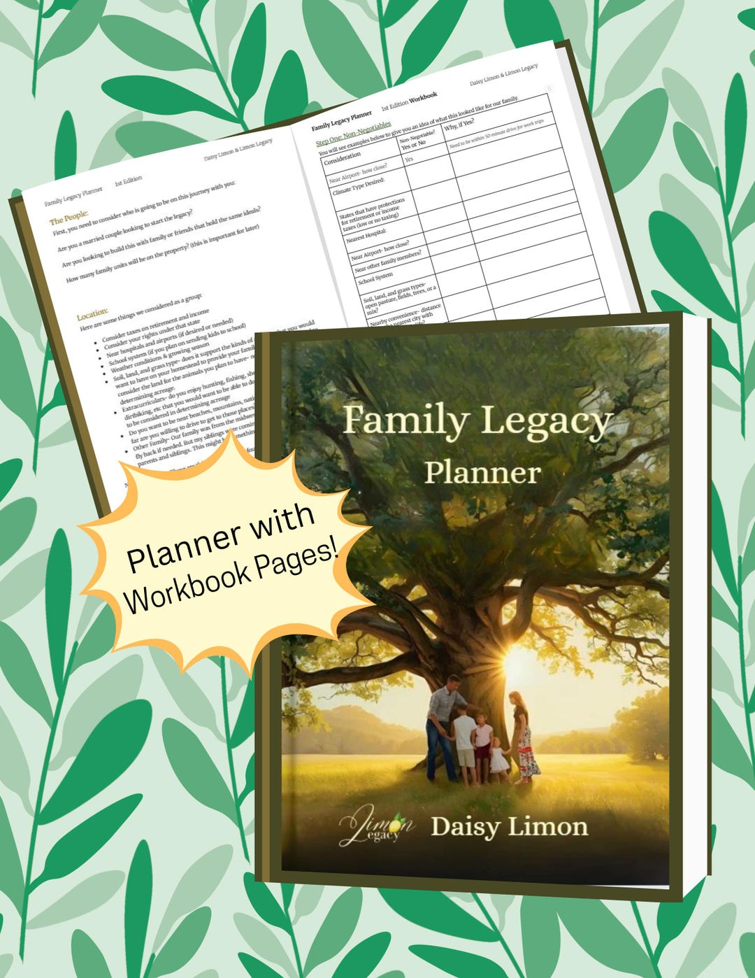 Family Legacy Planner: Homesteading Workbook, Values & Traditions - Etsy
