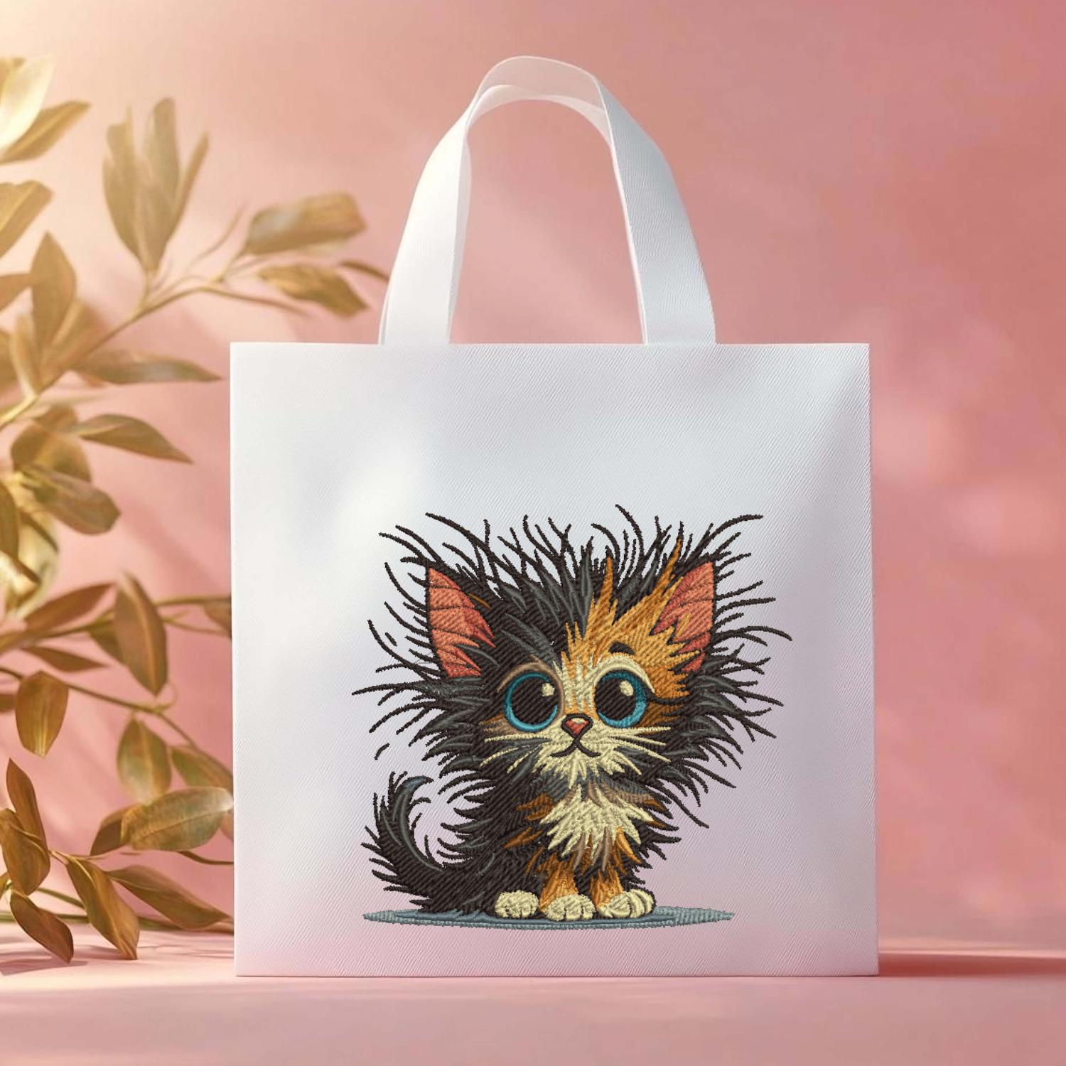 Crazy Cat Machine Embroidery Designs Funny Crazy Cat Design Frazzled ...