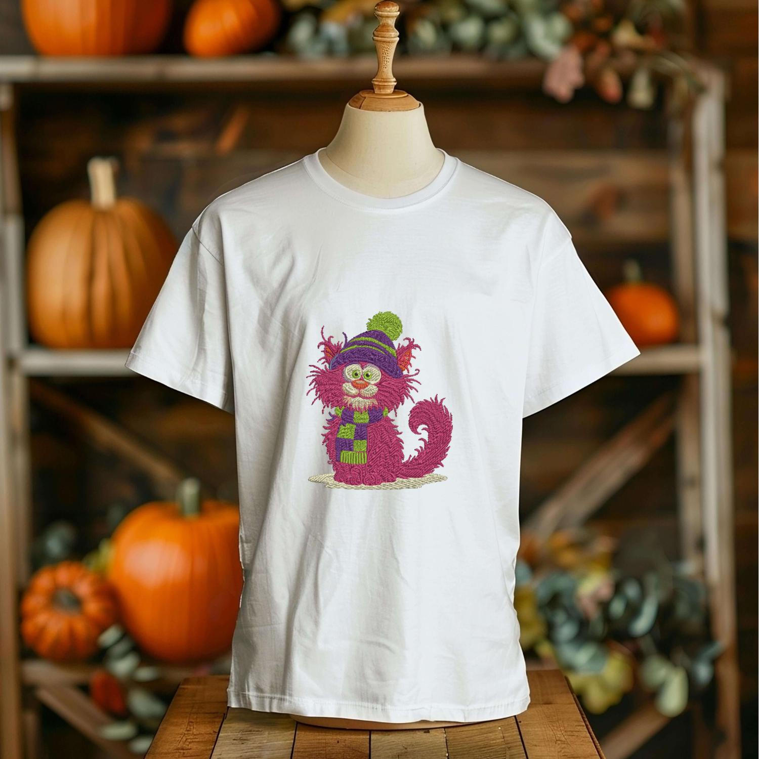 Crazy Cat Machine Embroidery Designs Funny Crazy Cat Design Frazzled ...