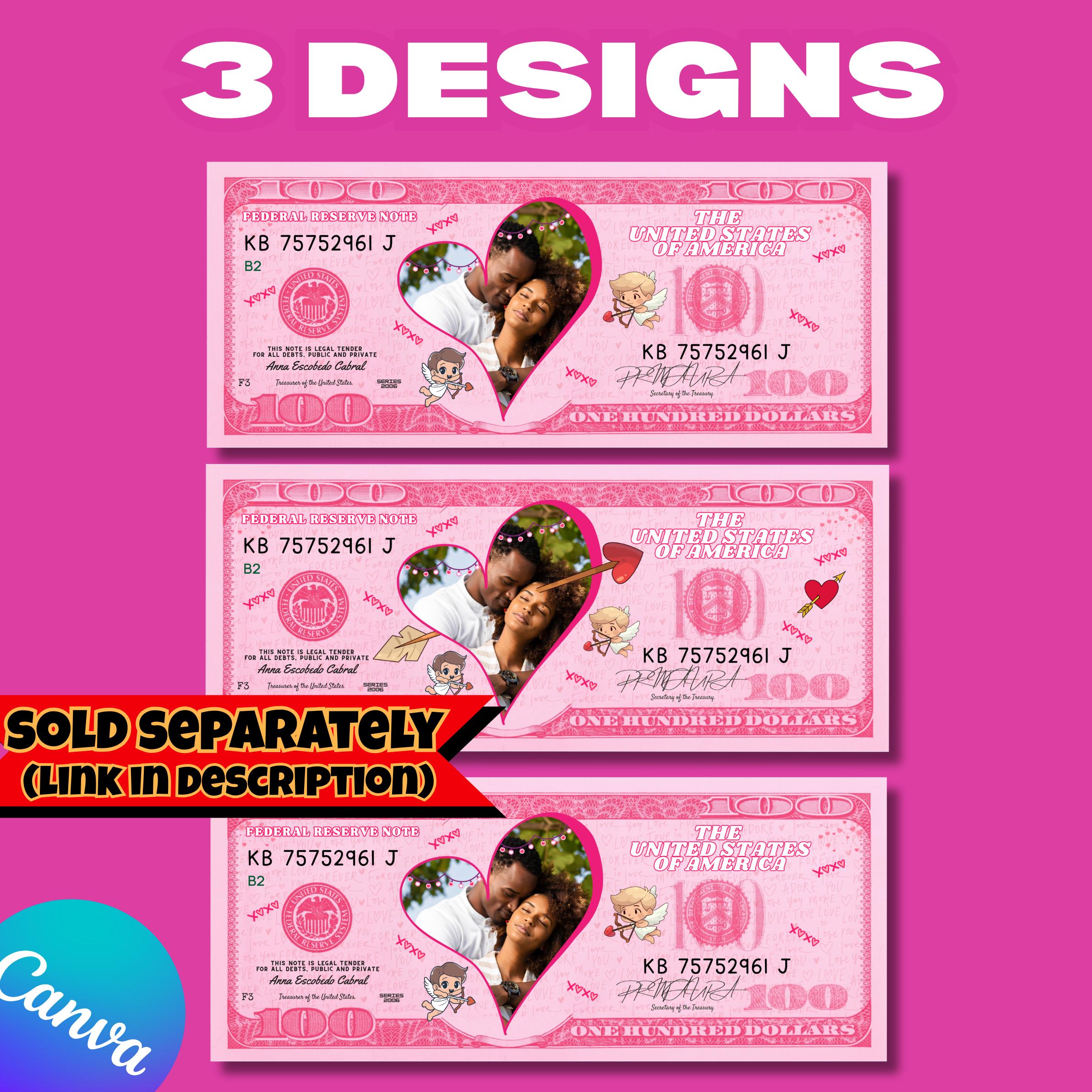 Custom Dollar Bill Canva Template Add Your Face and Name Editable ...