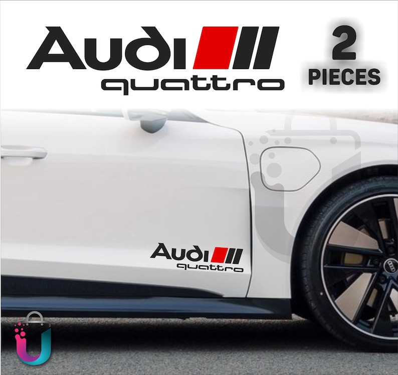 Audi Quattro Racing Decal Set: Side Skirt, Door & Hood Stickers - Etsy