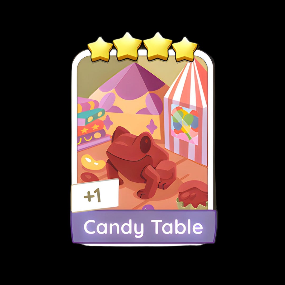Monopoly GO Sticker Candy Table 4 Stars - Etsy