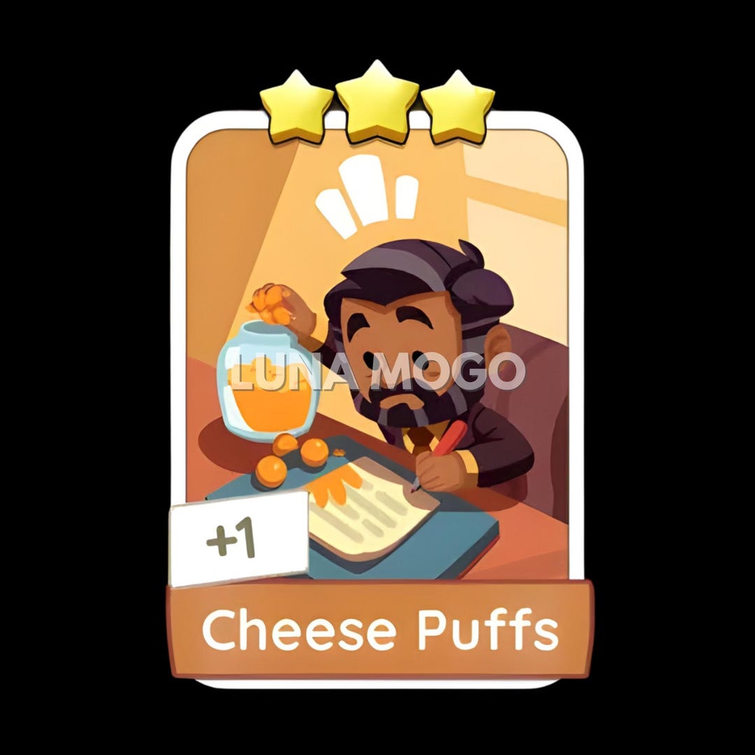 Monopoly GO Sticker — Cheese Puffs Set 10 - Etsy