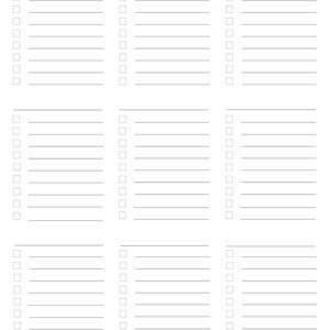 Simple Shopping Lists With Checkboxes: Grocery List PDF - Etsy