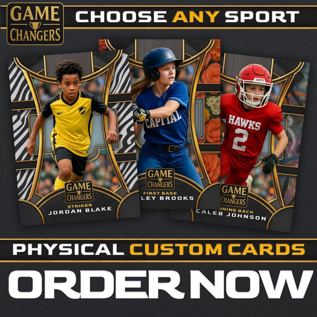 Custom Sports Cards – Personalized Trading Card With Bio | Any Sport ...