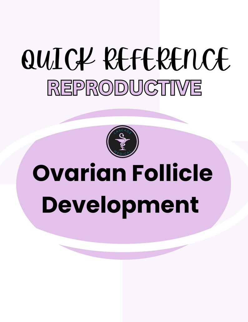 Ovarian Cycle Cheat Sheet | Female Reproductive System Study Guide ...