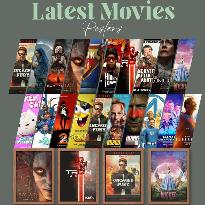 Custom Movie Poster Print: On-demand Film Art - Etsy