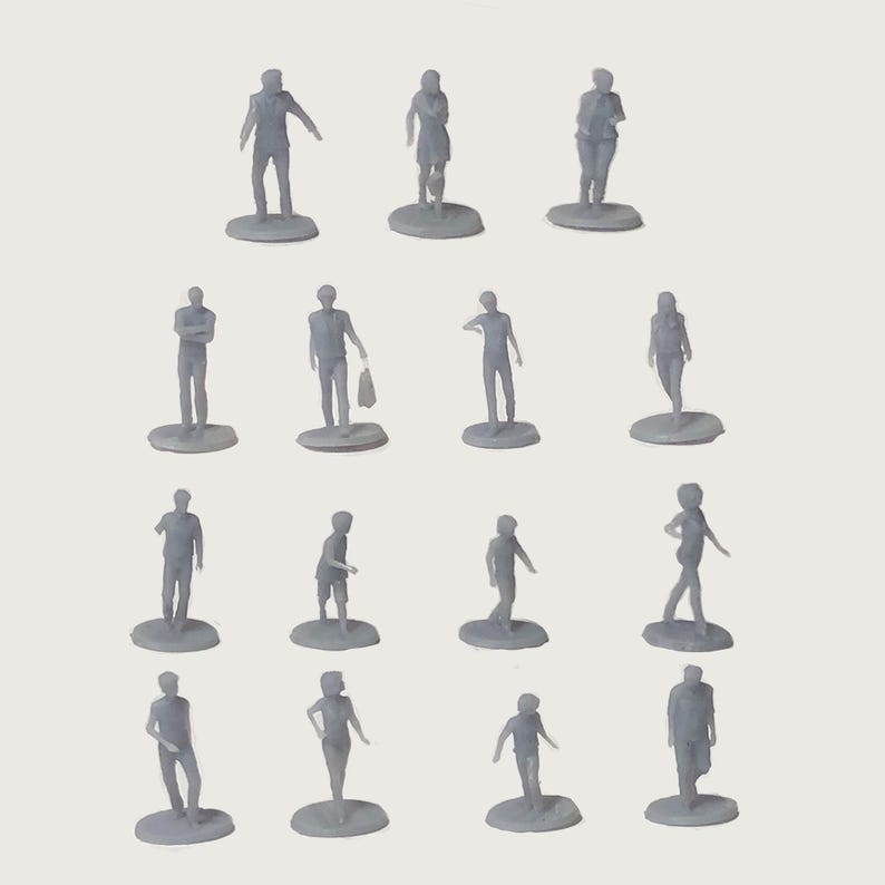 Miniature Scale People Figures: Model Making & Architecture - Etsy