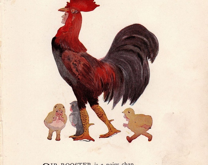 Sir Rooster and Mrs. Hen Bird Children Elizabeth Gordon - Etsy