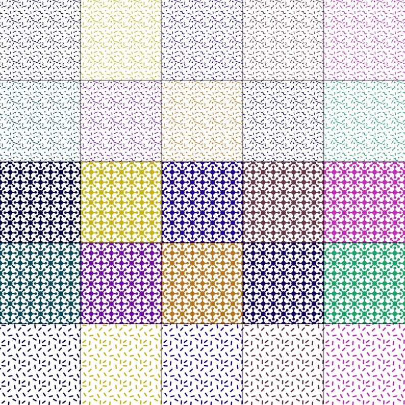 400 Essential Patterns Digital Paper Mega Bundle: 40 Seamless Designs ...