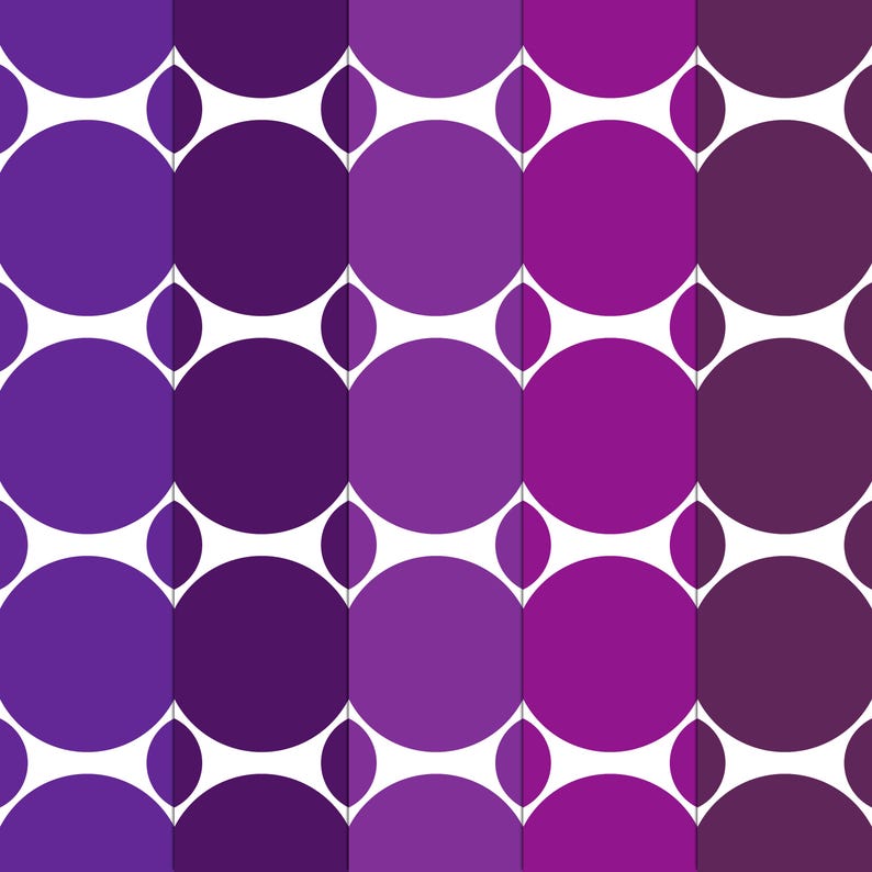 100 Seamless Circles Concentric Pattern Digital Paper Pack: 100 Colors ...