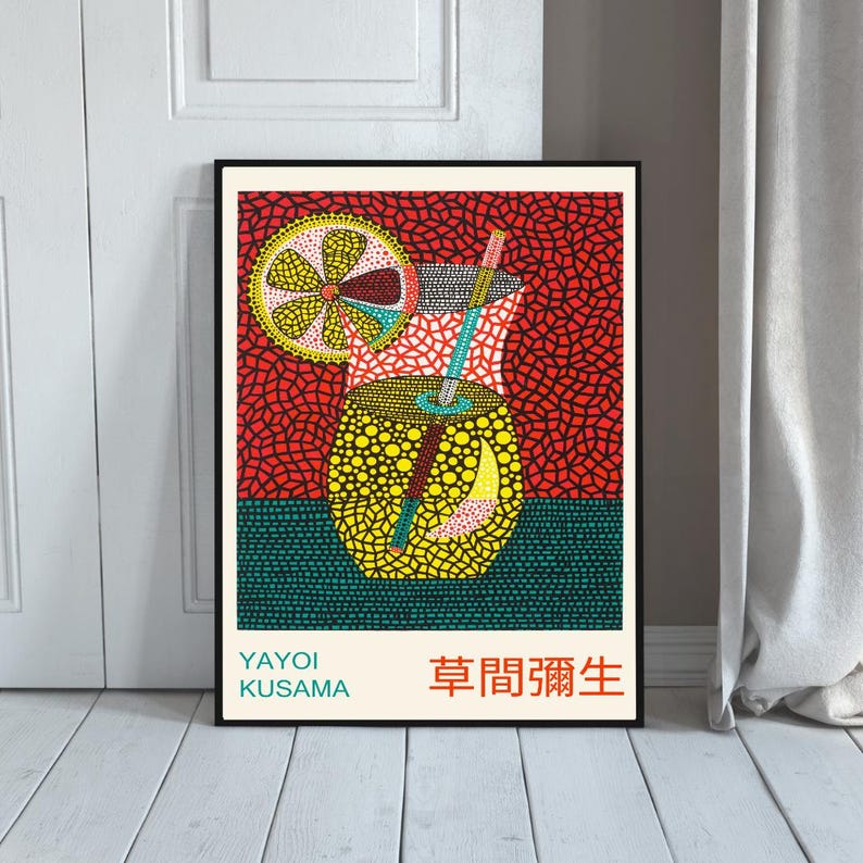 Yayoi Kusama Poster-vibrant Art Print Posters-modern Wall Decor ...