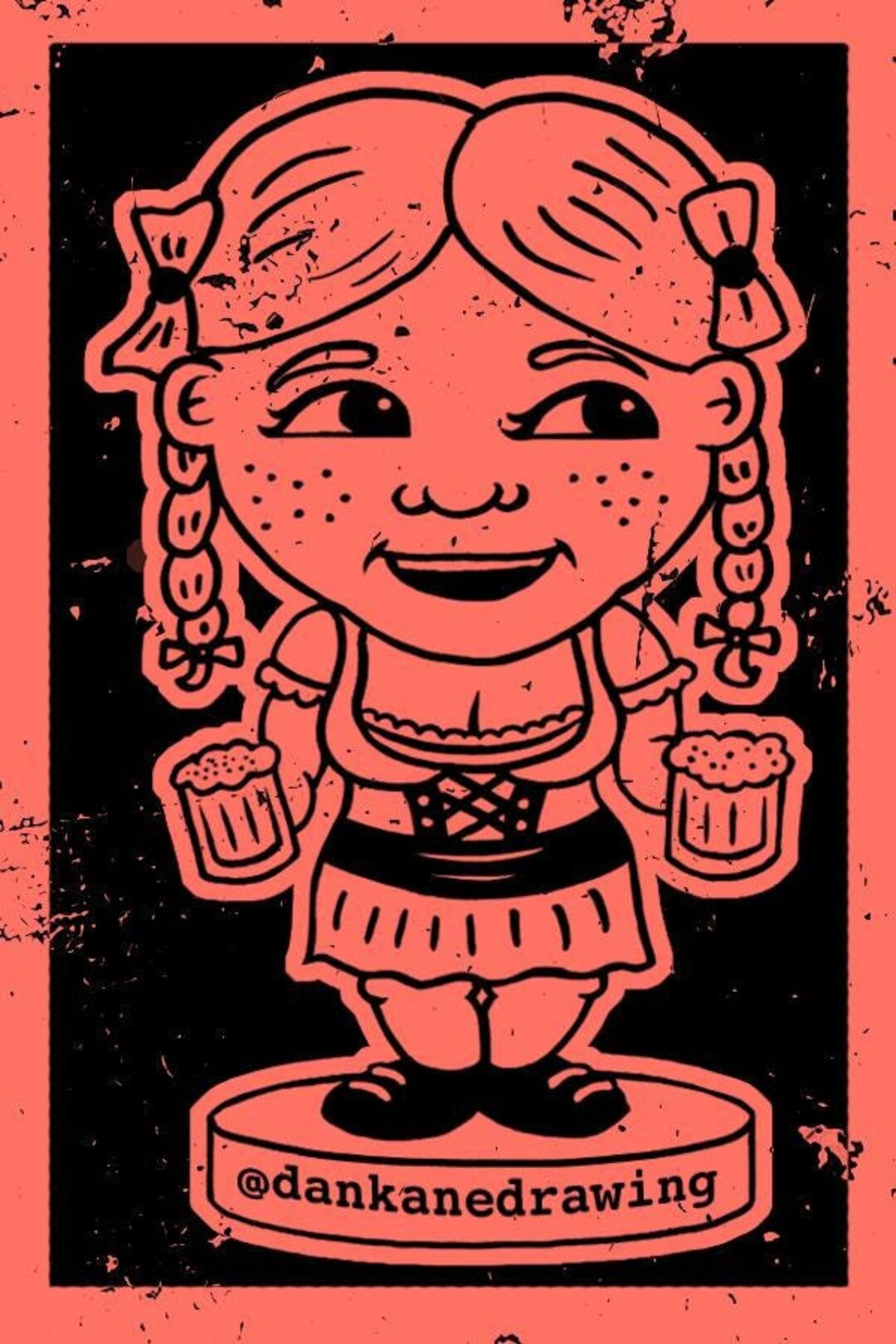 Oktoberfest Bobblehead Sticker - Etsy