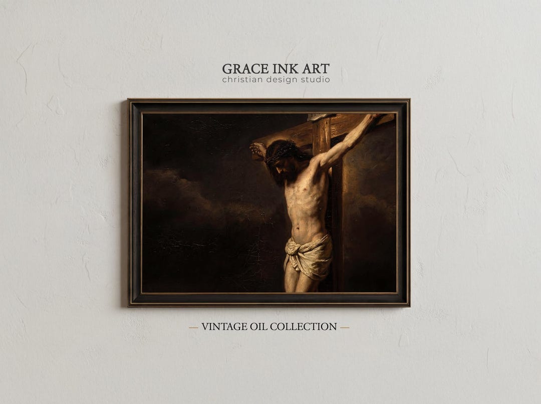 The Crucifixion of Jesus | Passion of Christ Digital Art. Instant ...