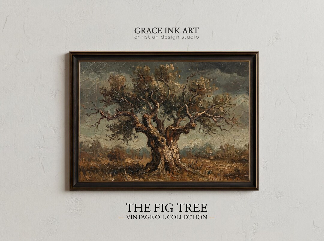 The Fig Tree Digital Christian Wall Art. Parable of Jesus and the Fig ...