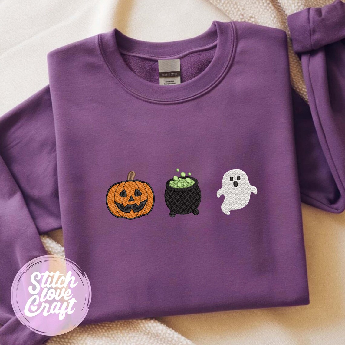 Halloween Embroidery Designs: Mini Bats, Pumpkin, Witch Hat, Ghost ...