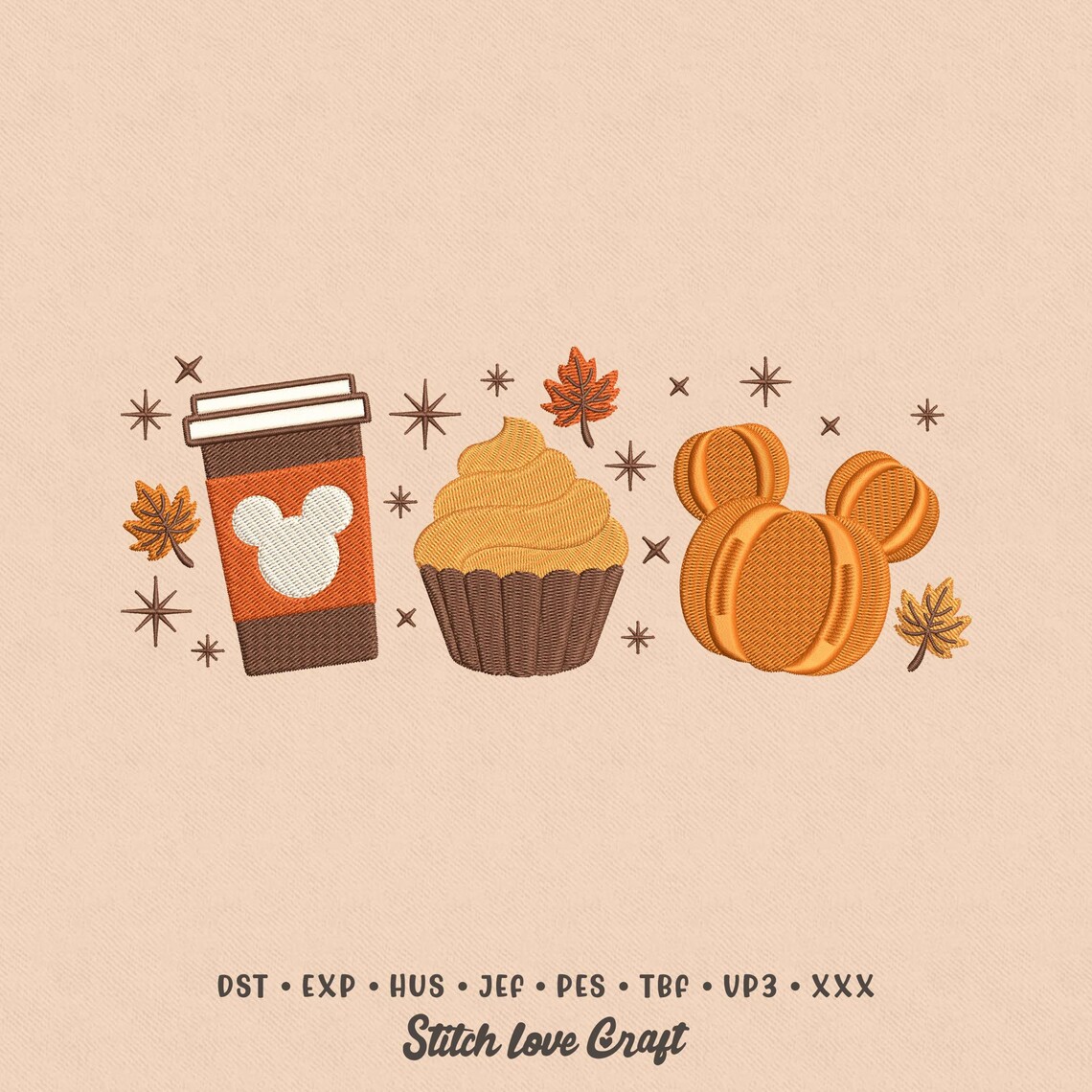 Cozy Fall Machine Embroidery Design: Autumn Leaves, Pumpkin, Sweatshirt ...