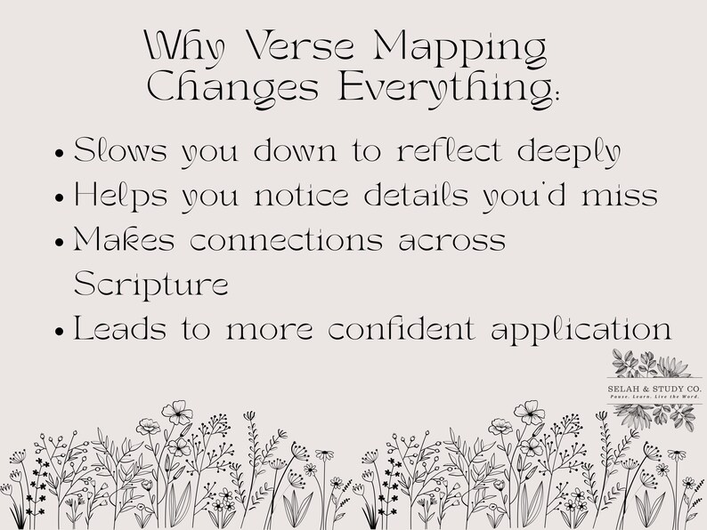Verse Mapping Template | Printable Bible Study Tool | Classic Bible ...
