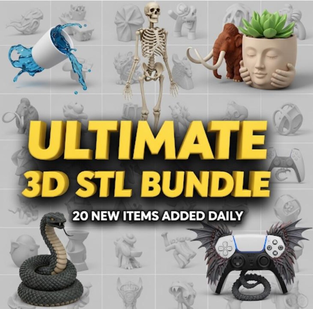 Massive 3D STL Bundle | 90+ High-detail Digital Files for 3D Printing ...