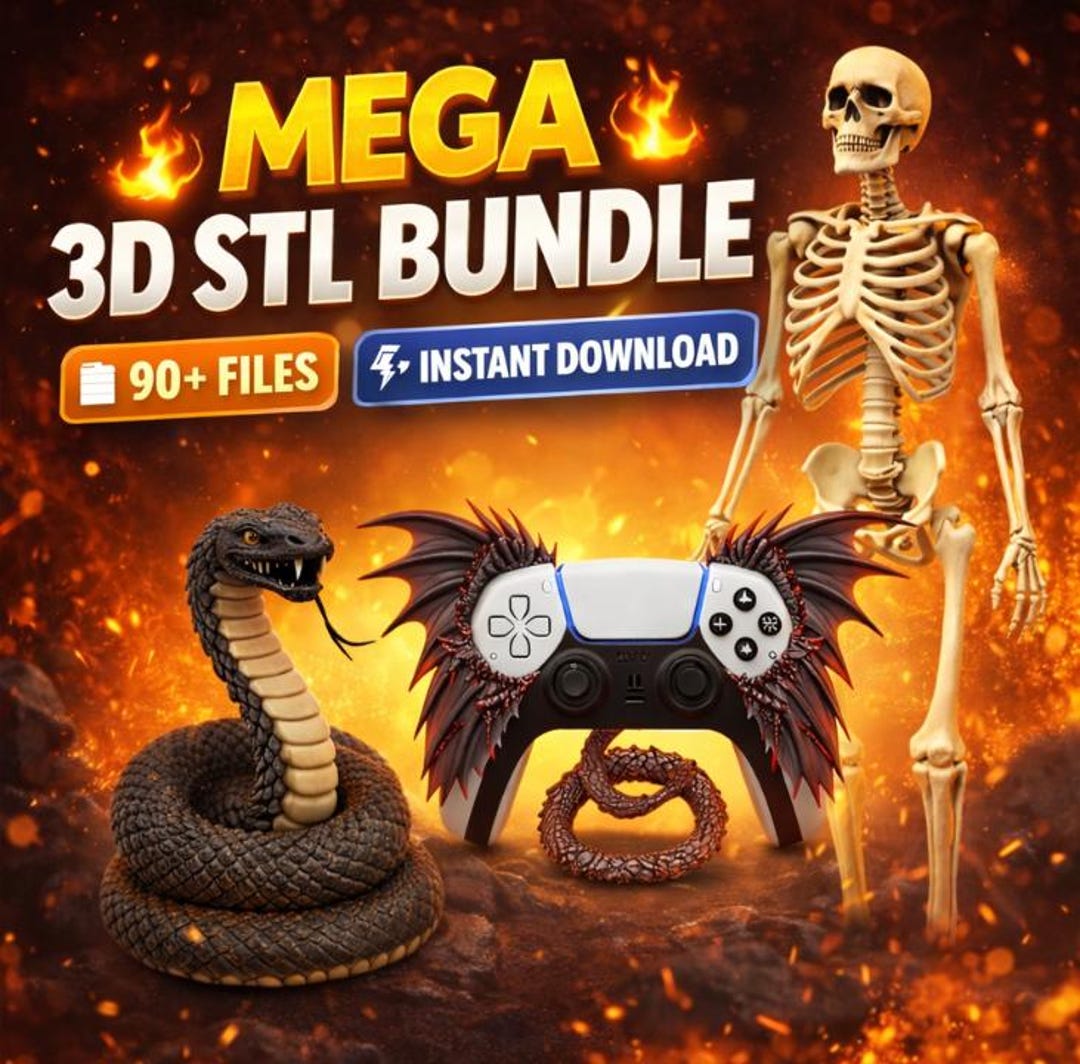 Massive 3D STL Bundle | 90+ High-detail 3D STL Files for 3D Printing ...